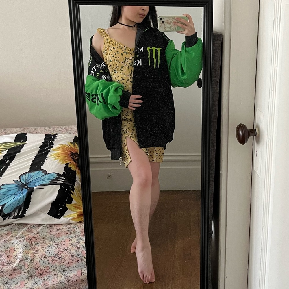 Monster Energy Kawasaki Racer Jacket - Gem